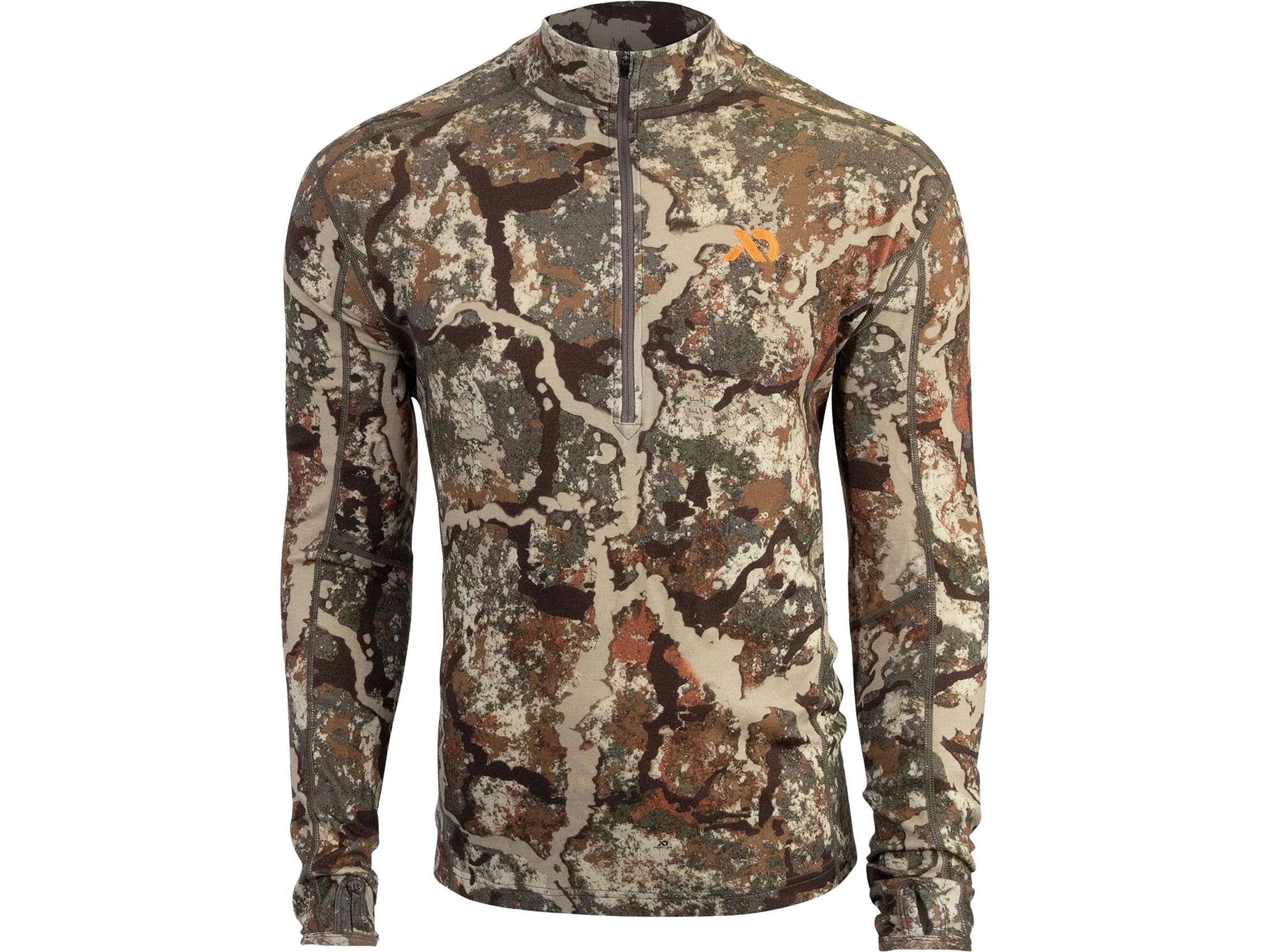 First Lite Men's Kiln Quarter Zip Base Layer Shirt Conifer 2XL