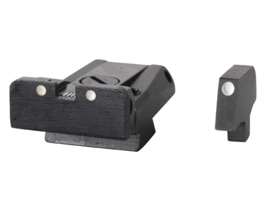 LPA SPR Sight Set 1911 Government Wide Tenon Front Sight Steel 3-Dot