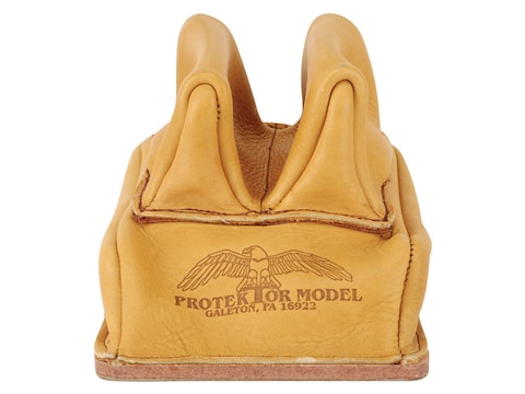 Protektor Rabbit Ear Rear Shooting Rest Bag Heavy Bottom Leather Tan