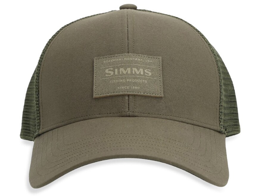 Simms Mens Cardwell Trucker Hat Dark Olive