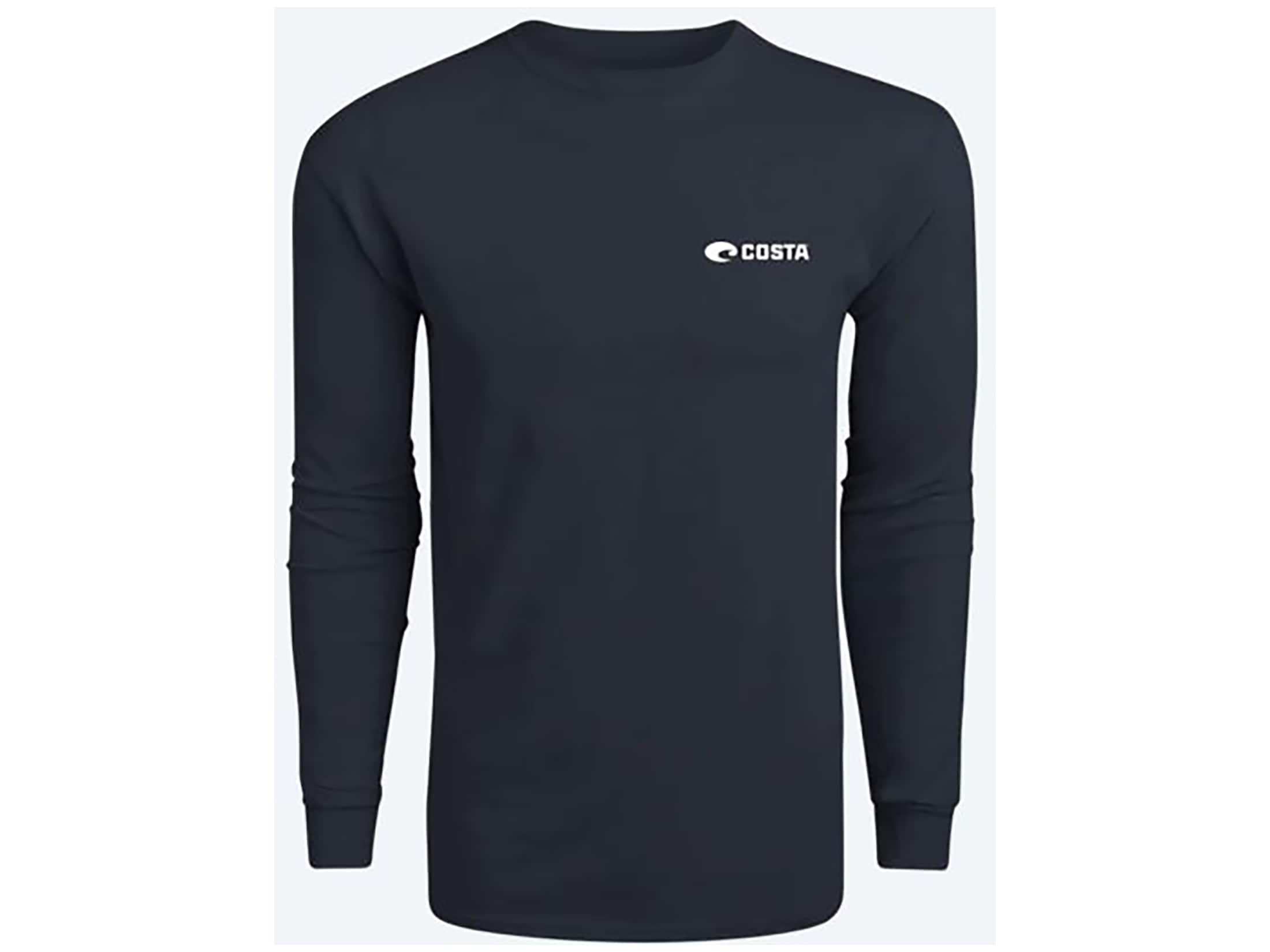 Costa Del Mar Men's Emblem Bass Long Sleeve T-Shirt Navy XL