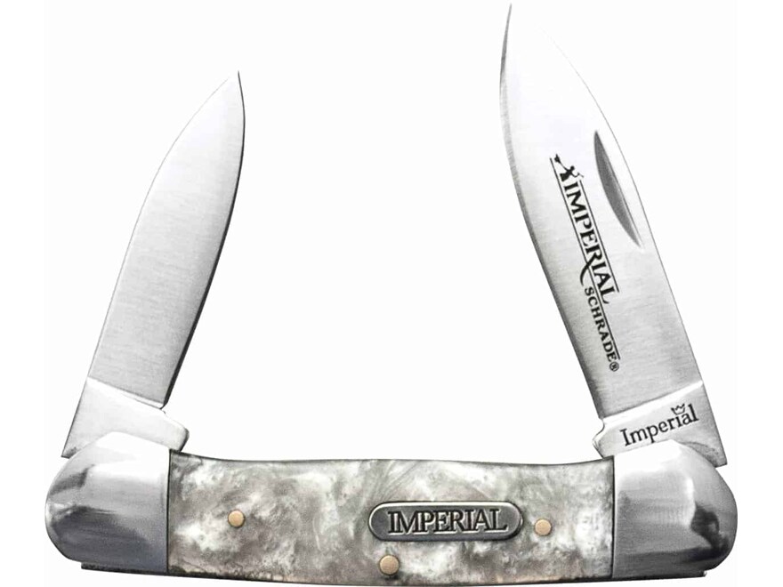 Imperial Large Canoe Folding Pocket Knife 2-Blade Drop Pen Point