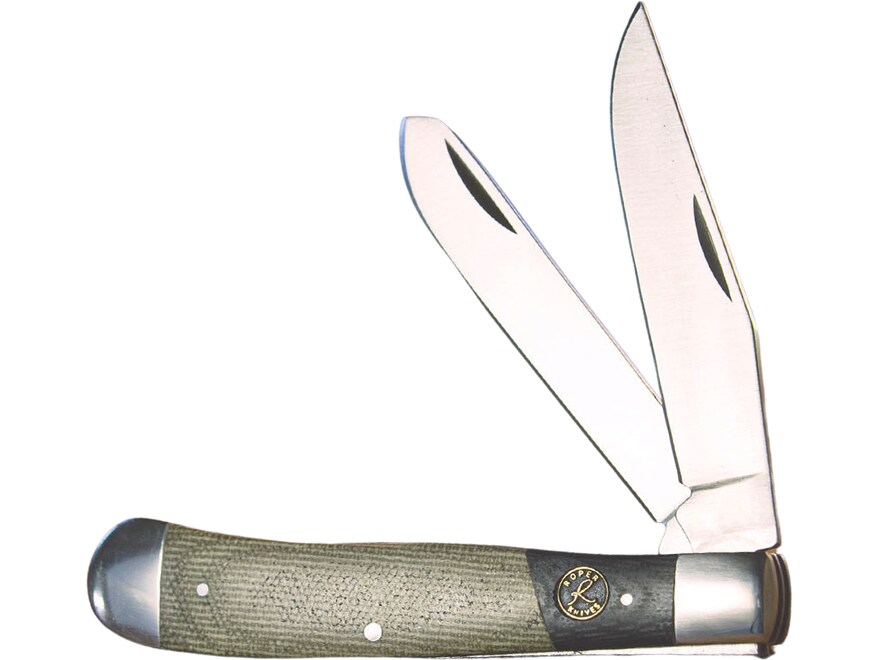 American Buffalo Knife & Tool Rattler Trapper Folding Knife 3.5 Clip