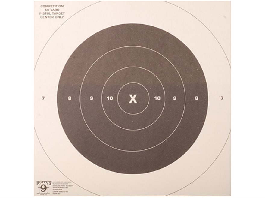 Hoppe's Slow Fire Target 50 Yard Pistol 20PK