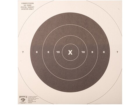 Hoppe's Slow Fire Target 50 Yard Pistol Pack of 20