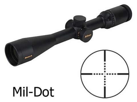 Nikon Monarch Rifle Scope 4-16x 42mm Side Focus Mil-Dot Reticle Matte