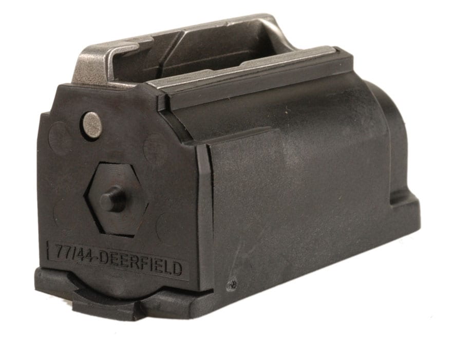 Ruger Mag Ruger 99/44 Deerfield 44 Remington Mag 4-Round Polymer Black