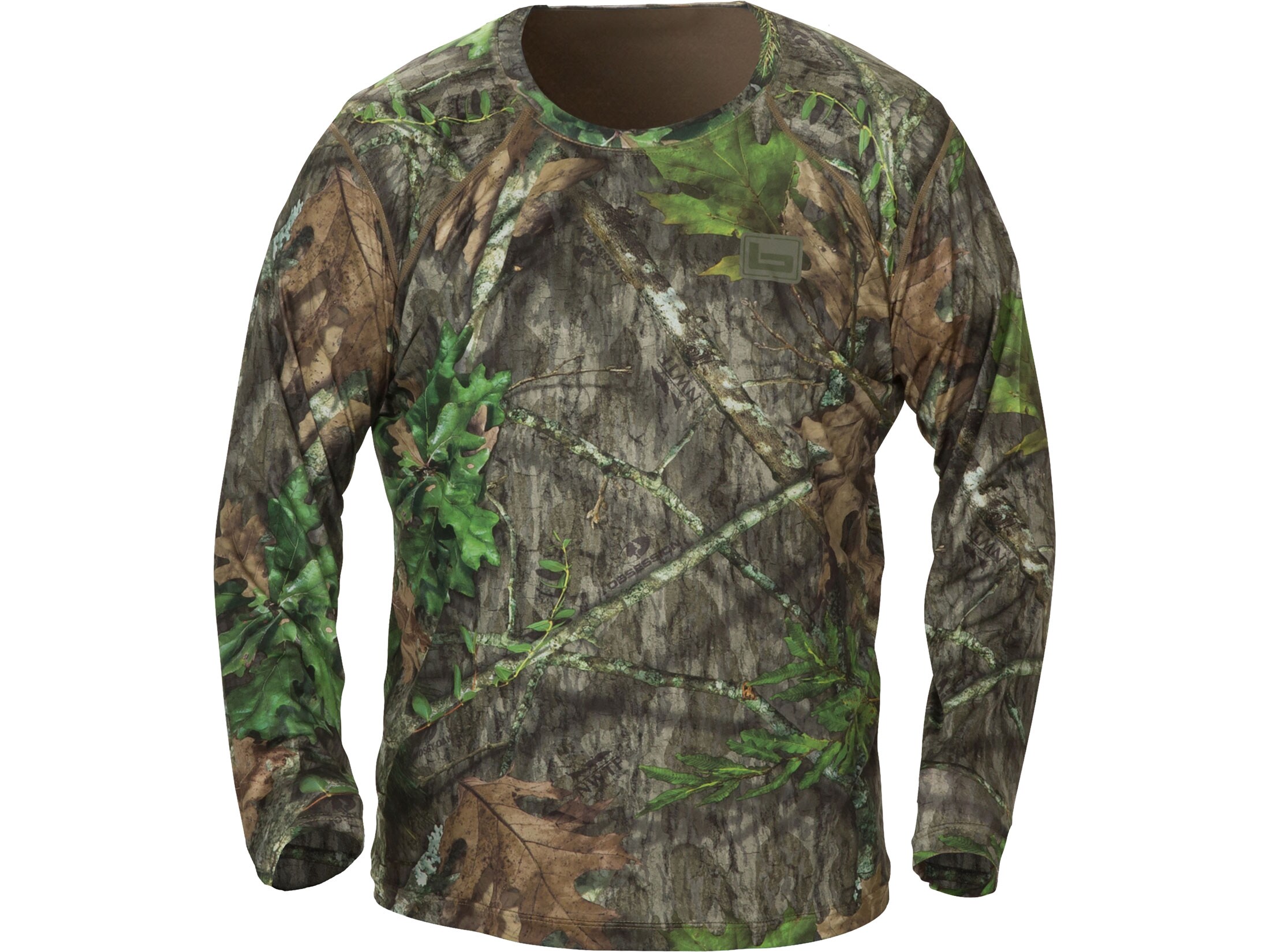 Banded Men's Tech Stalker Mock Long Sleeve Shirt Polyester Mossy Oak