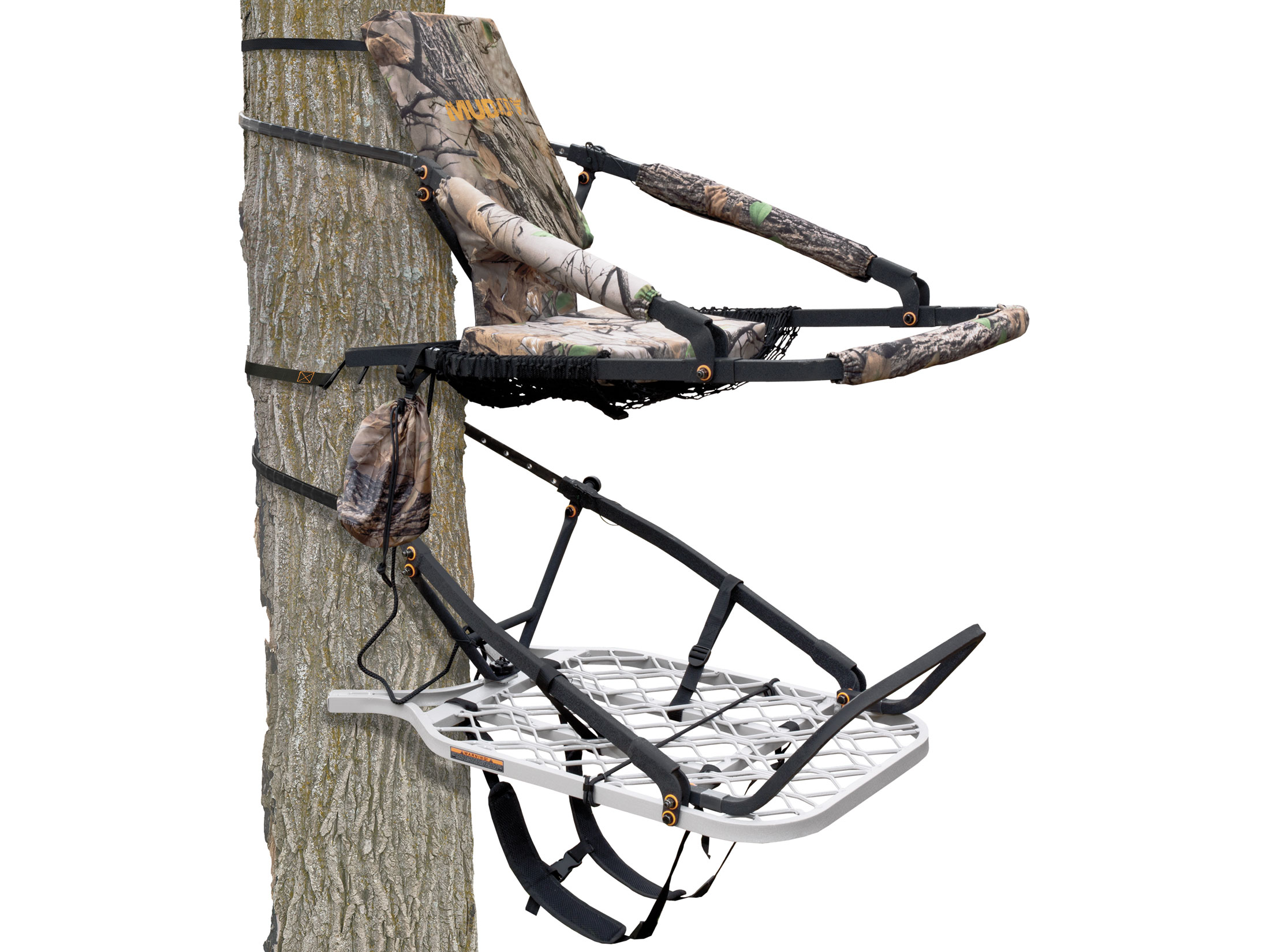 Muddy Outdoors The Fusion Climbing Treestand Aluminum Black