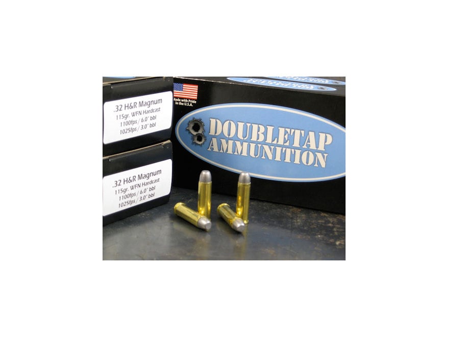DoubleTap 32 H&R Mag Ammo 115 Grain Flat Nose Box of 50