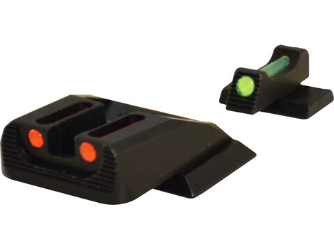 Williams Fire Sight Set S&W M&P Aluminum Black Fiber Optic Green Front