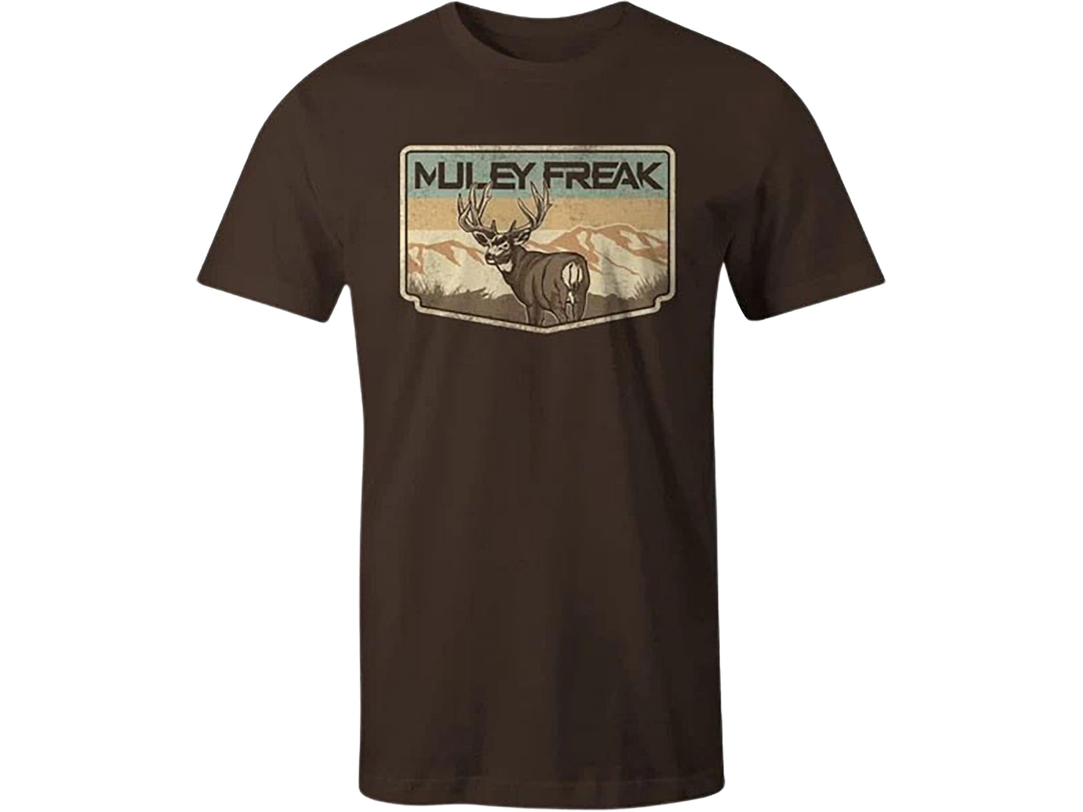 Muley Freak Men's Icon Buck Short Sleeve Crew Neck T Shirt Green XL