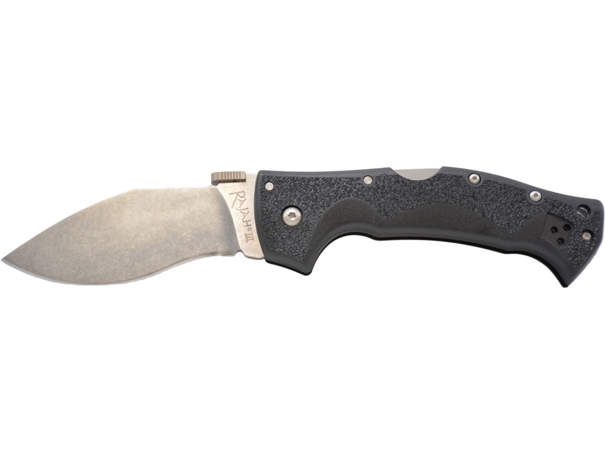 Cold Steel Rajah III Pocket Knife 3.25 Partially Serrated Recurve