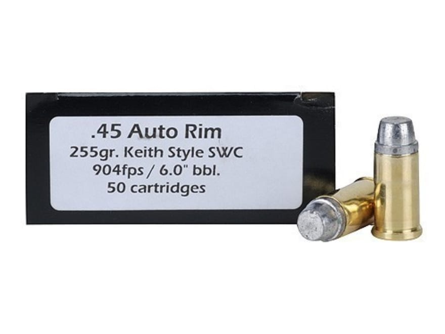 DoubleTap 45 Auto Rim (Not ACP) Ammo 255 Grain Semi-Wadcutter Box of