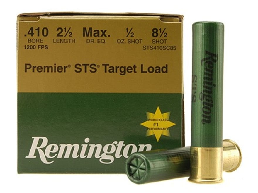 Remington Premier STS Target Ammo 410 Bore 2-1/2 1/2oz #8-1/2 Shot Box