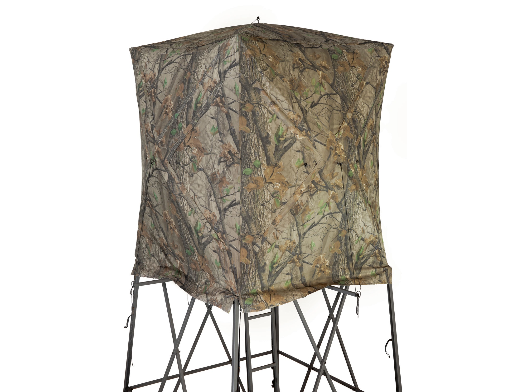 Big Game The Vertex Elevated Box Blind Nylon Blind Steel Legs Nylon