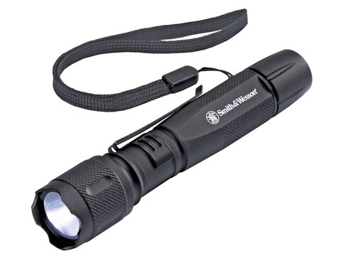 Smith & Wesson Galaxy Elite Flashlight LED 2 AA Batteries Aluminum