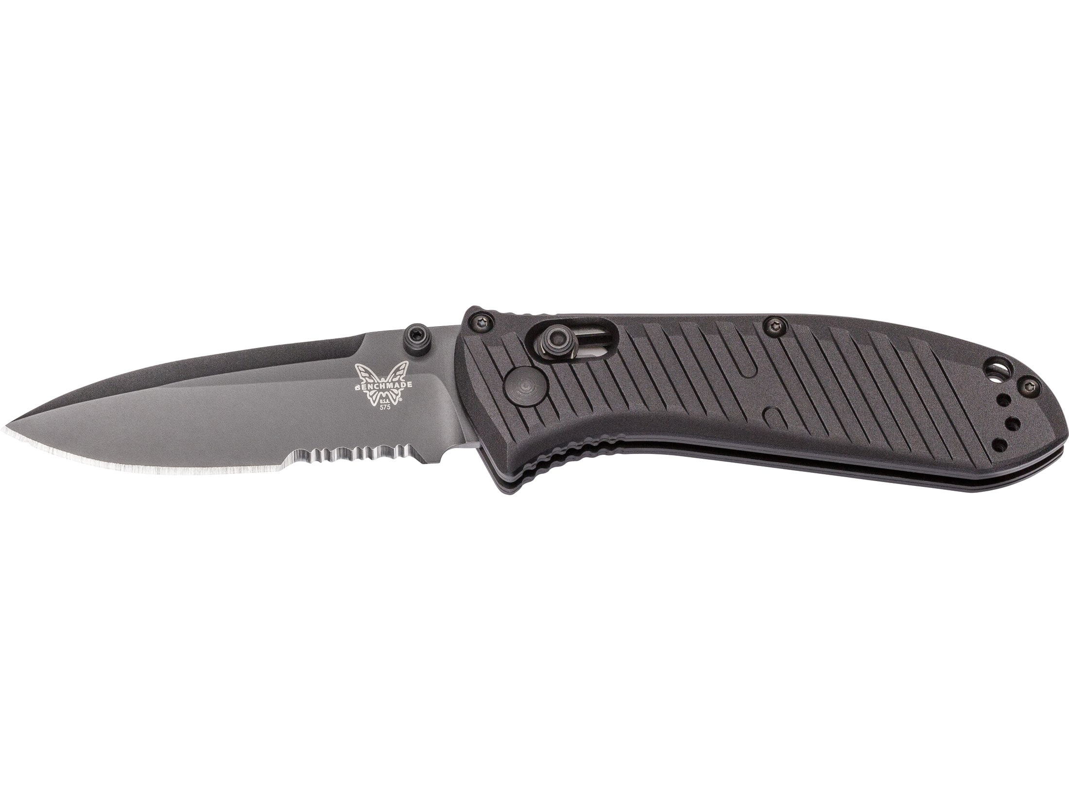 Benchmade 575 Mini Presido II Folding Knife 3.2 Black Serrated Drop