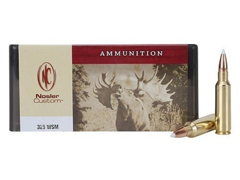 Nosler Custom Ammo 325 Winchester Short Mag (WSM) 200 Grain AccuBond