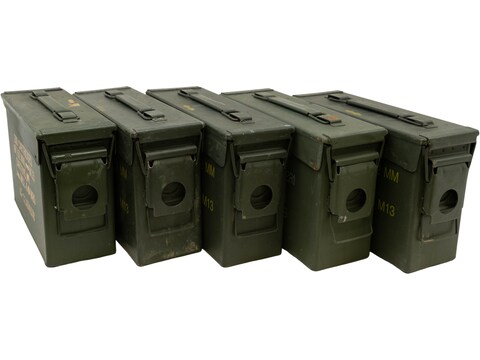 Military Surplus Ammo Can 30 Cal Grade 2 Package of 5