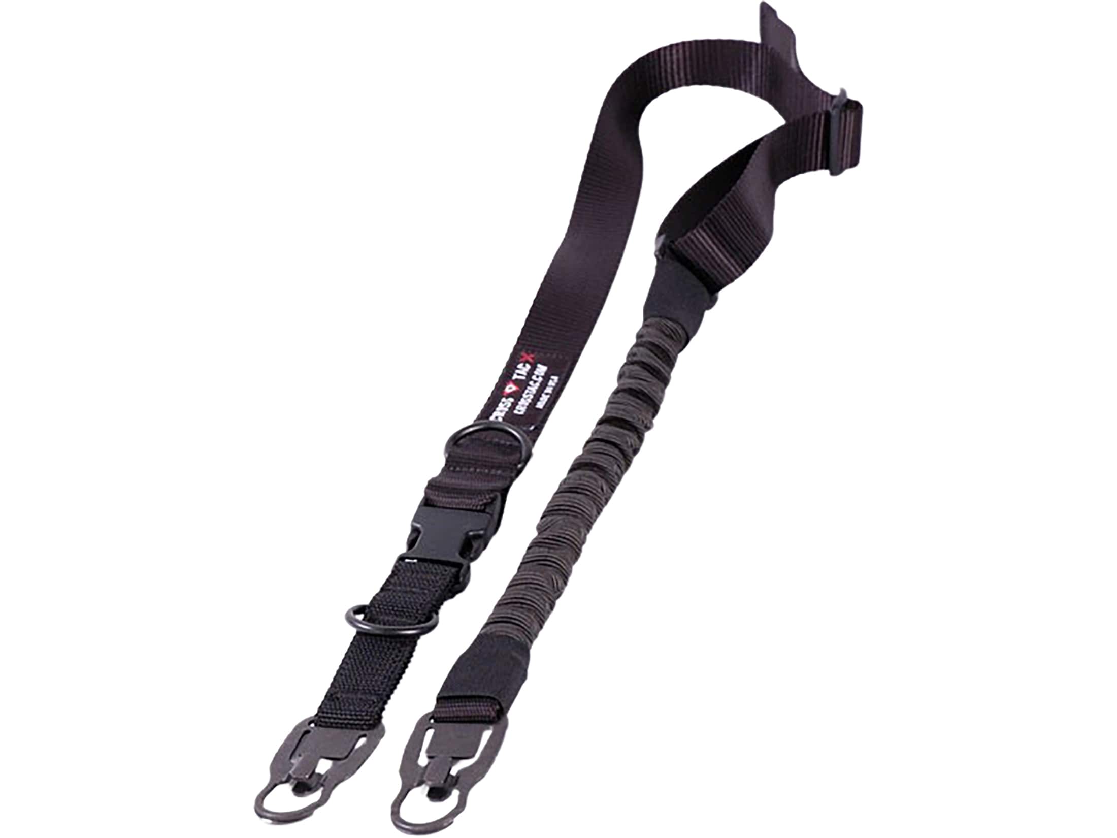 CrossTac Tactical Single/Double Point Sling Mash Hooks Nylon Bungee