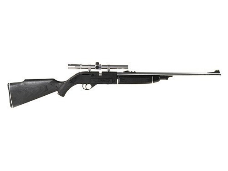 Crosman Powermaster Air Rifle 177 Cal Black Synthetic Stock Silver