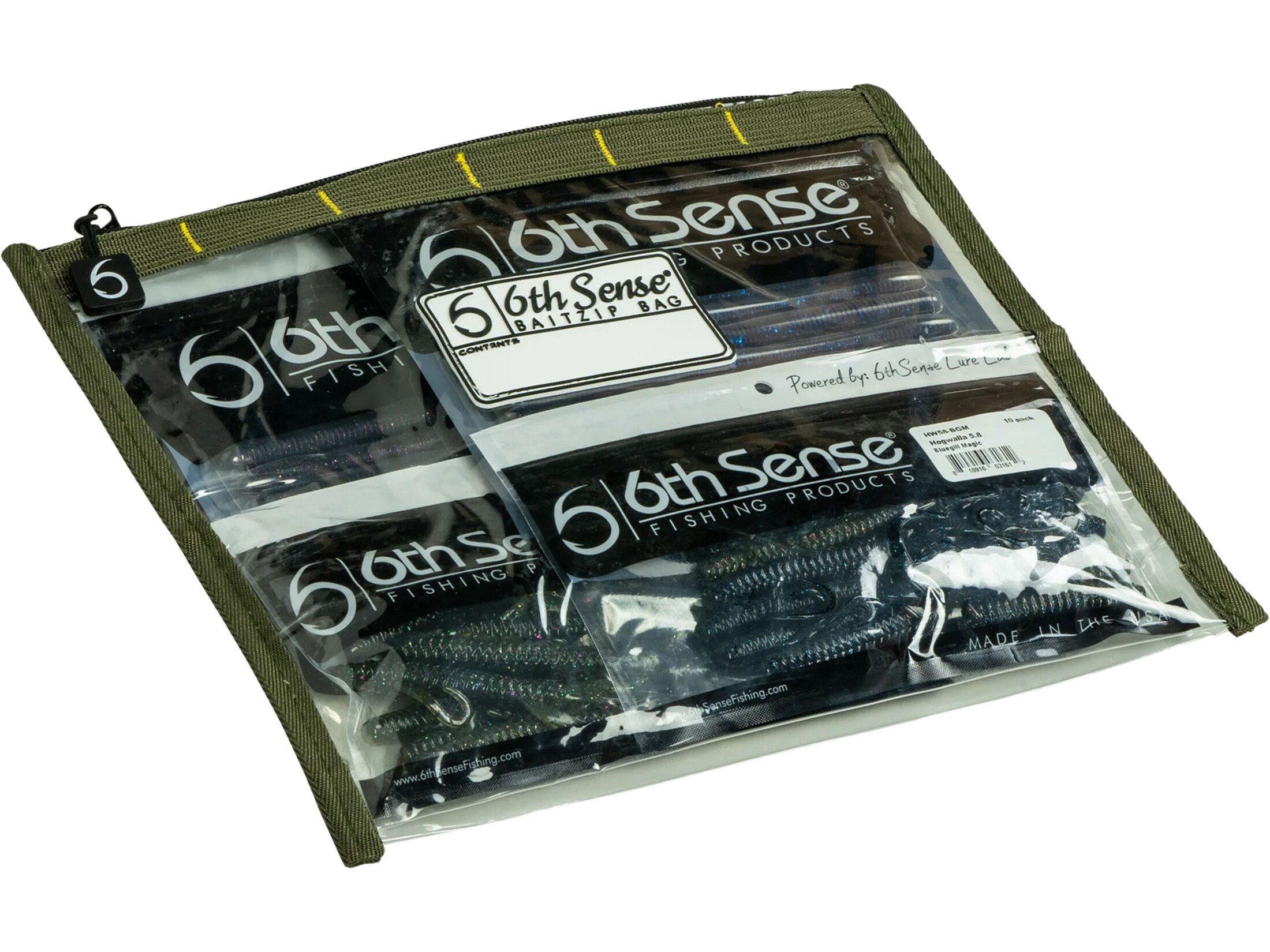 6th Sense BaitZip Pro Tackle Bag 15 x 13 Jet Black