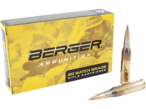 Berger Match Grade Ammo 300 Winchester Mag 215 Grain Hybrid Target Box