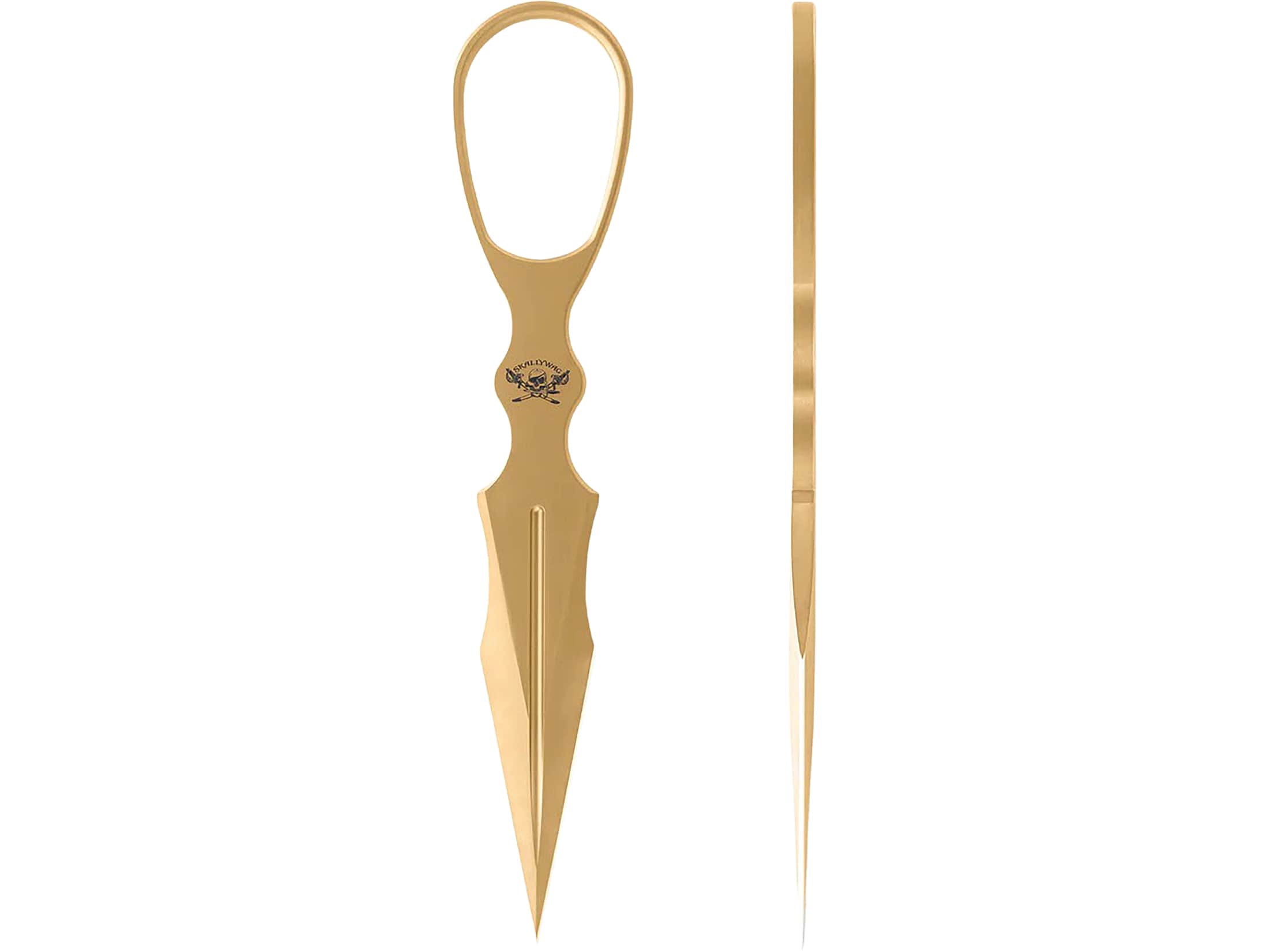 Skallywag Tactical D2 Dagger Fixed Blade Knife 2.5 Dagger D2 Black