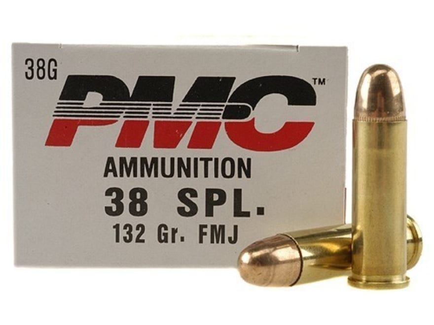PMC Bronze Ammo 38 Special 132 Grain Full Metal Jacket Box of 50