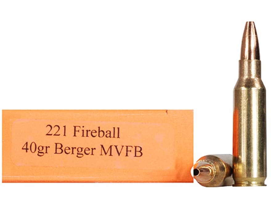 HSM Varmint Gold 221 Remington Fireball Ammo 40 Grain Berger Varmint