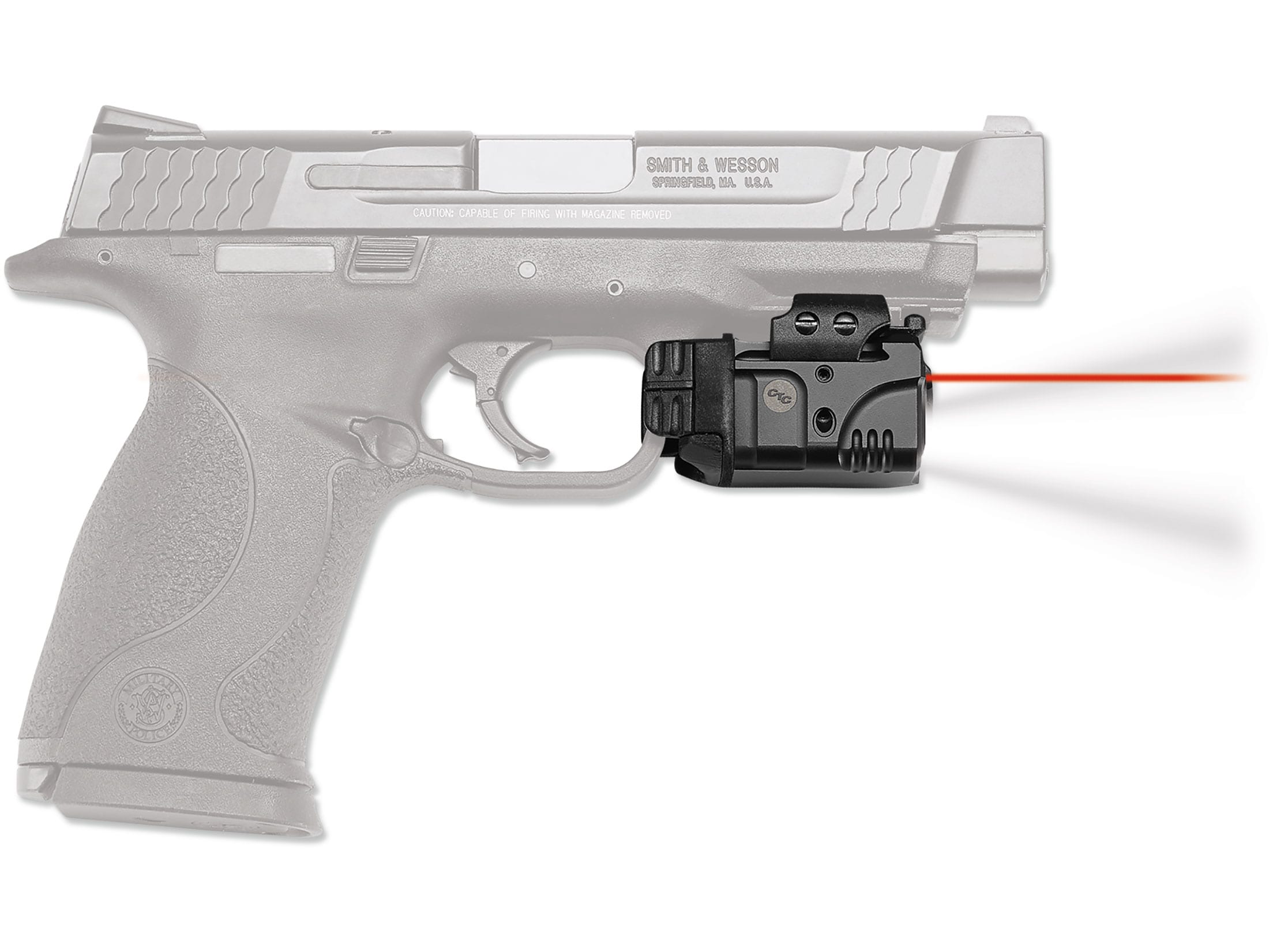 Crimson Trace Rail Master Pro Weapon Light White LED Red Laser Sight