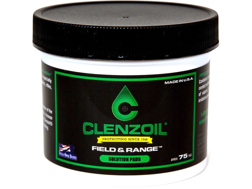 Clenzoil Field & Range CLP Saturated Gun Cleaning Patches 75PK
