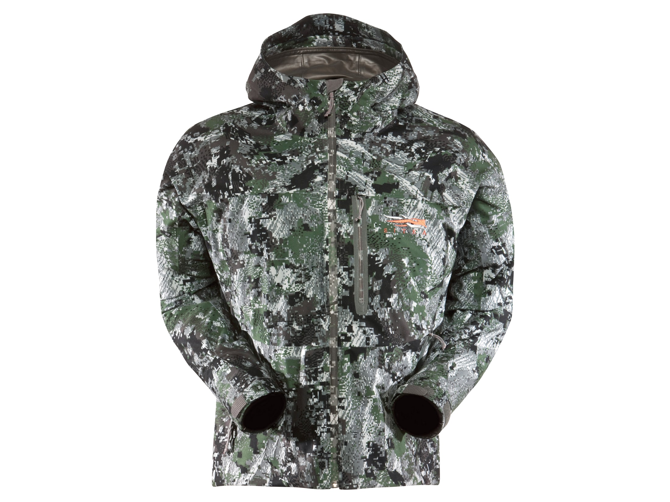 Sitka Gear Men's Downpour Rain Jacket Polyester Gore Optifade Elevated