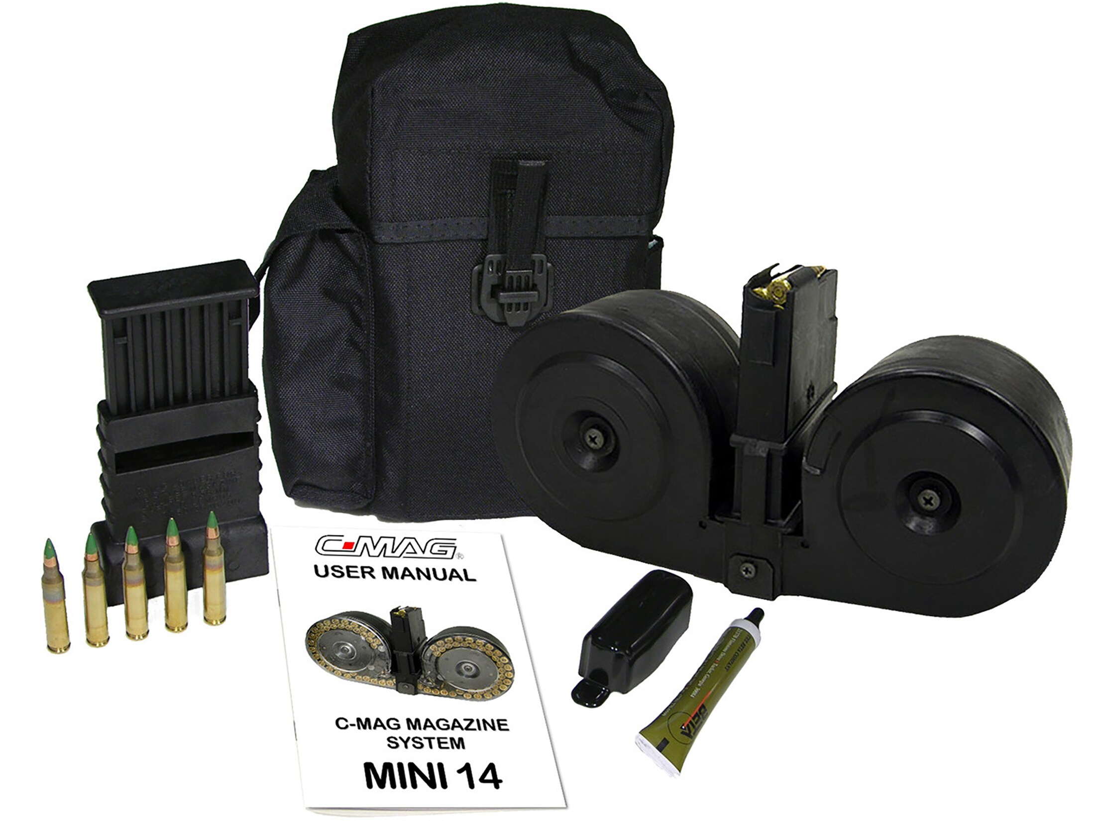 Beta C-Mag Mag System Ruger Mini-14 223 Remington, 5.56x45mm 100-Round