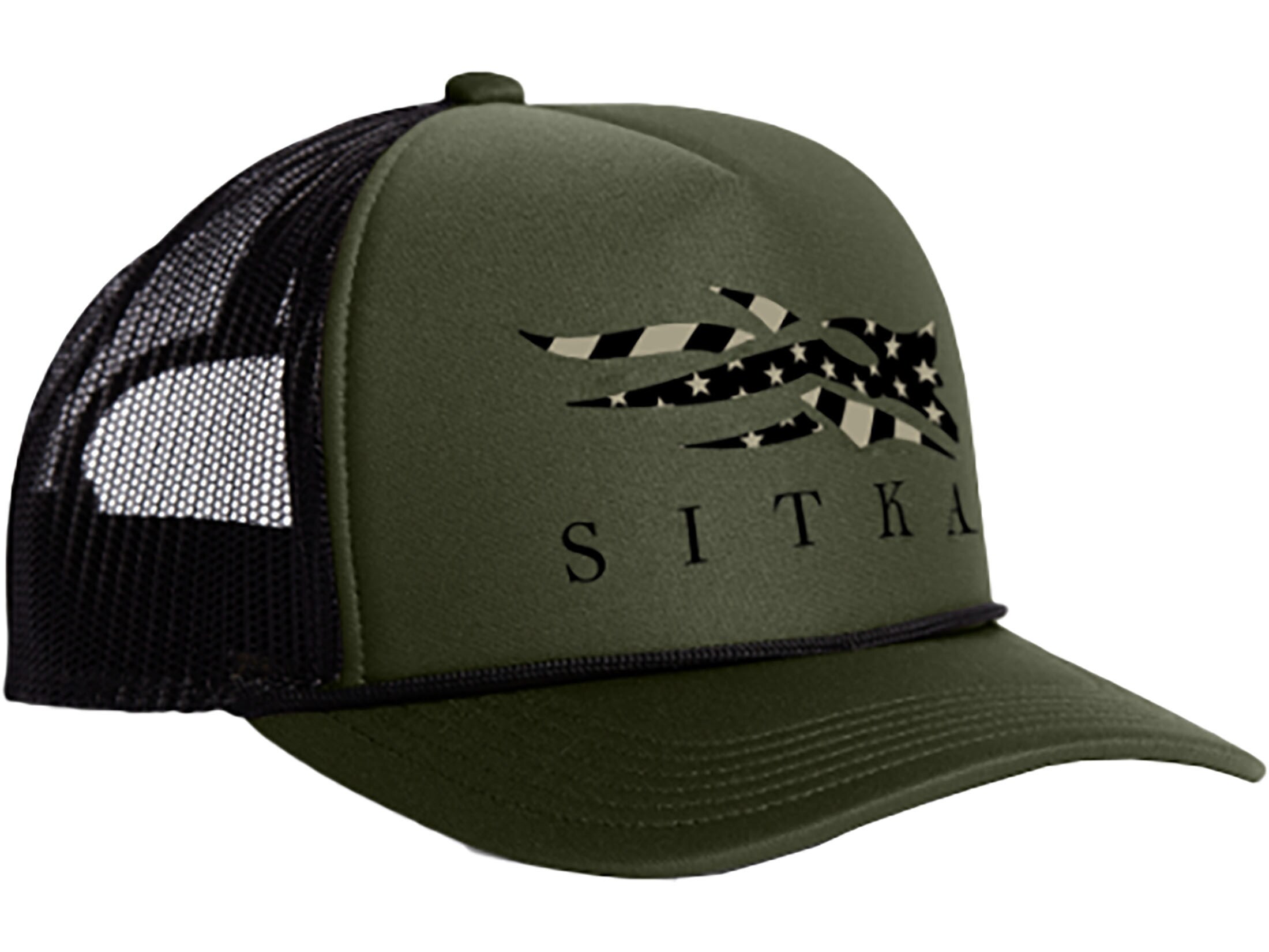 Sitka Gear Men's Icon Flag Hi Pro Foam Trucker Hat Sitka Black One