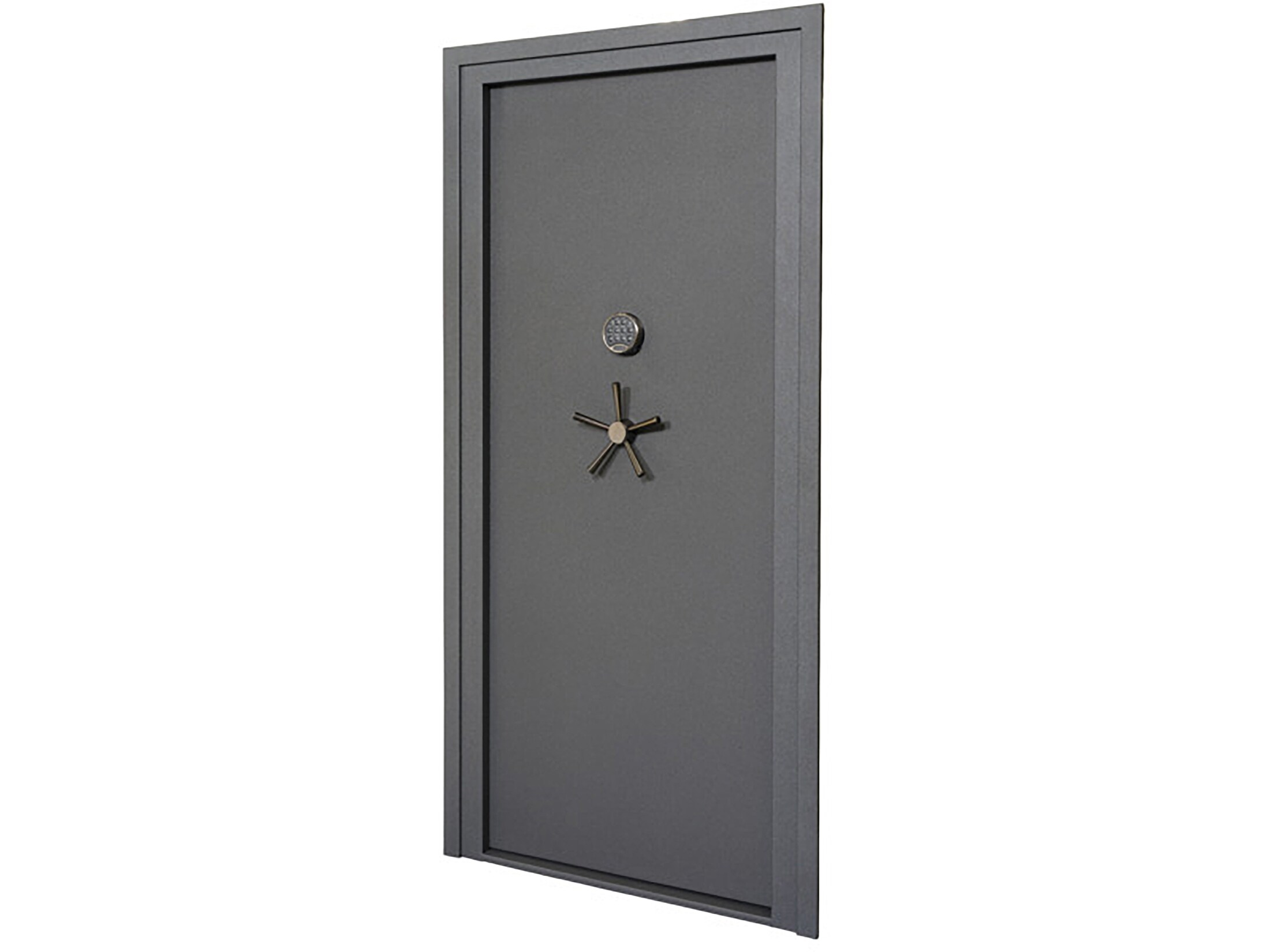 SnapSafe Premium Vault Door In-Swing 36x80 Dark Gray Free SnapSafe