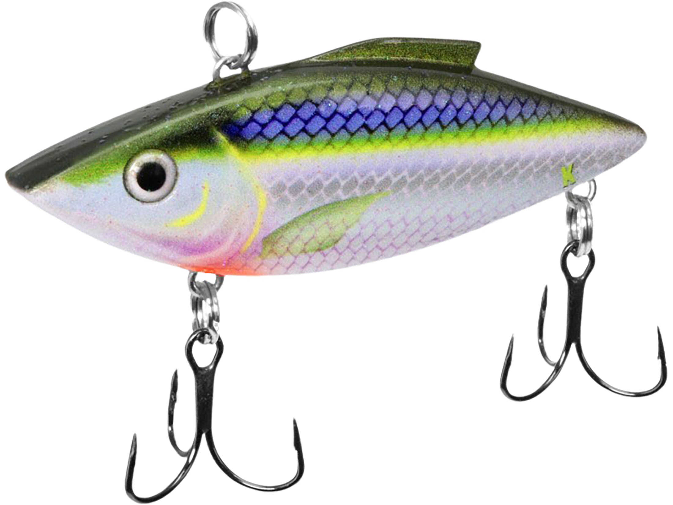 Bill Lewis Knock-N-Trap Lipless Crankbait Chrome Blue Back 3/4oz
