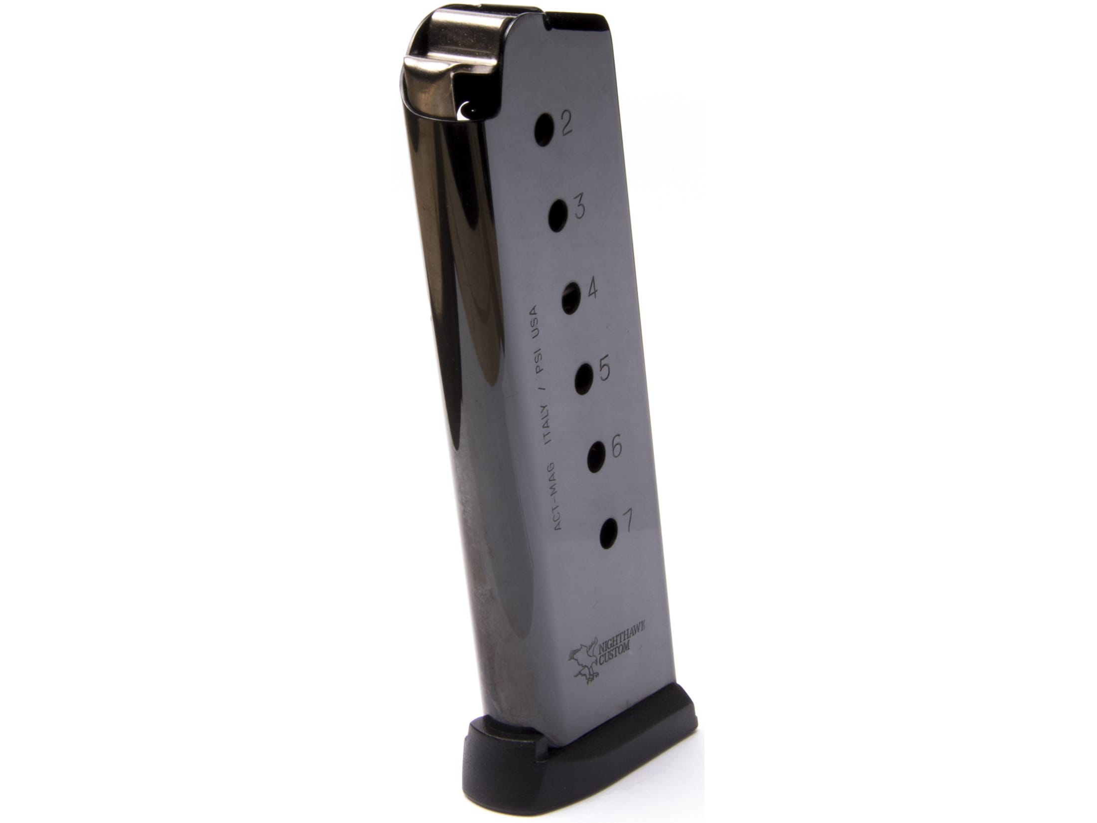 Nighthawk Custom Mag Extended Base Pad 1911 Officer 45 ACP Carbon