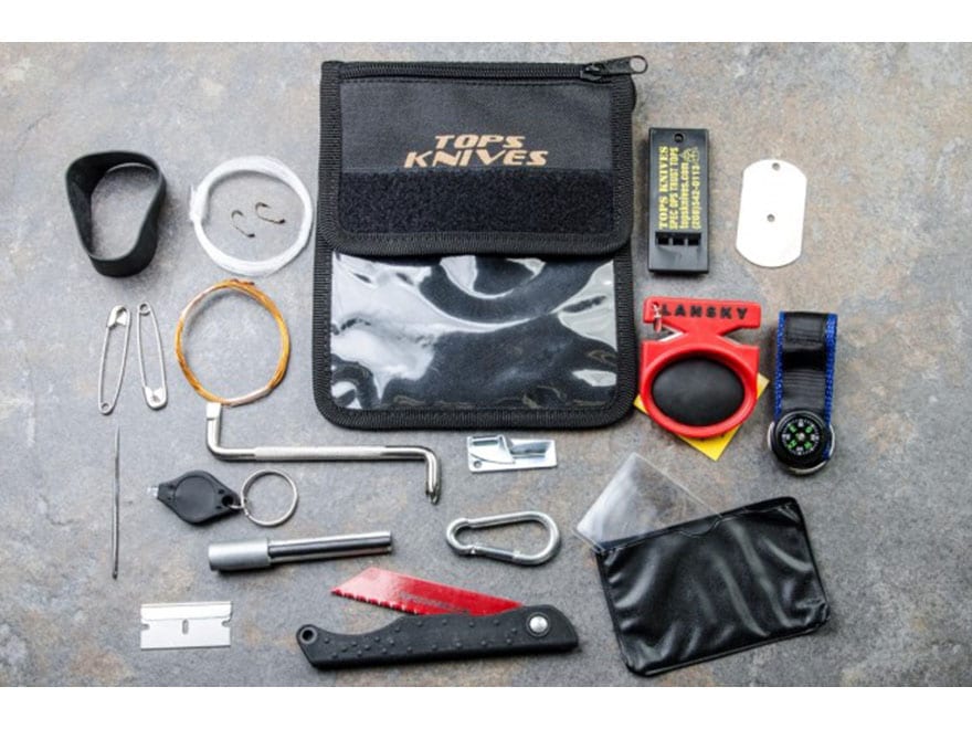TOPS Survival Neck Wallet Survival Saw