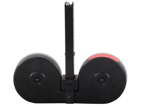 Beta C-Mag Mag System Uzi 9mm Luger 100-Round Drum Polymer Black Clear