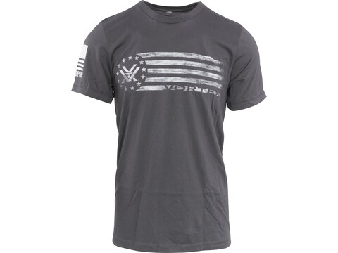 Vortex Optics Men's Logo Flag T-Shirt Cotton Heavy Metal Gray 2XL