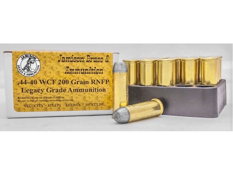 Jamison Ammo 44-40 WCF 200 Grain Round Nose Flat Point Box of 20