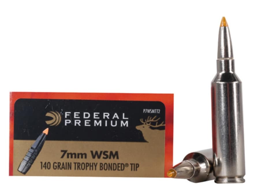 Federal Premium 7mm Winchester Short Mag (WSM) Ammo 140 Grain Speer