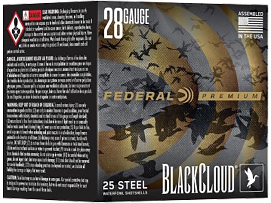 Federal Premium Black Cloud Waterfowl 28 Ga Ammo 3 #3 Steel Shot 3/4oz