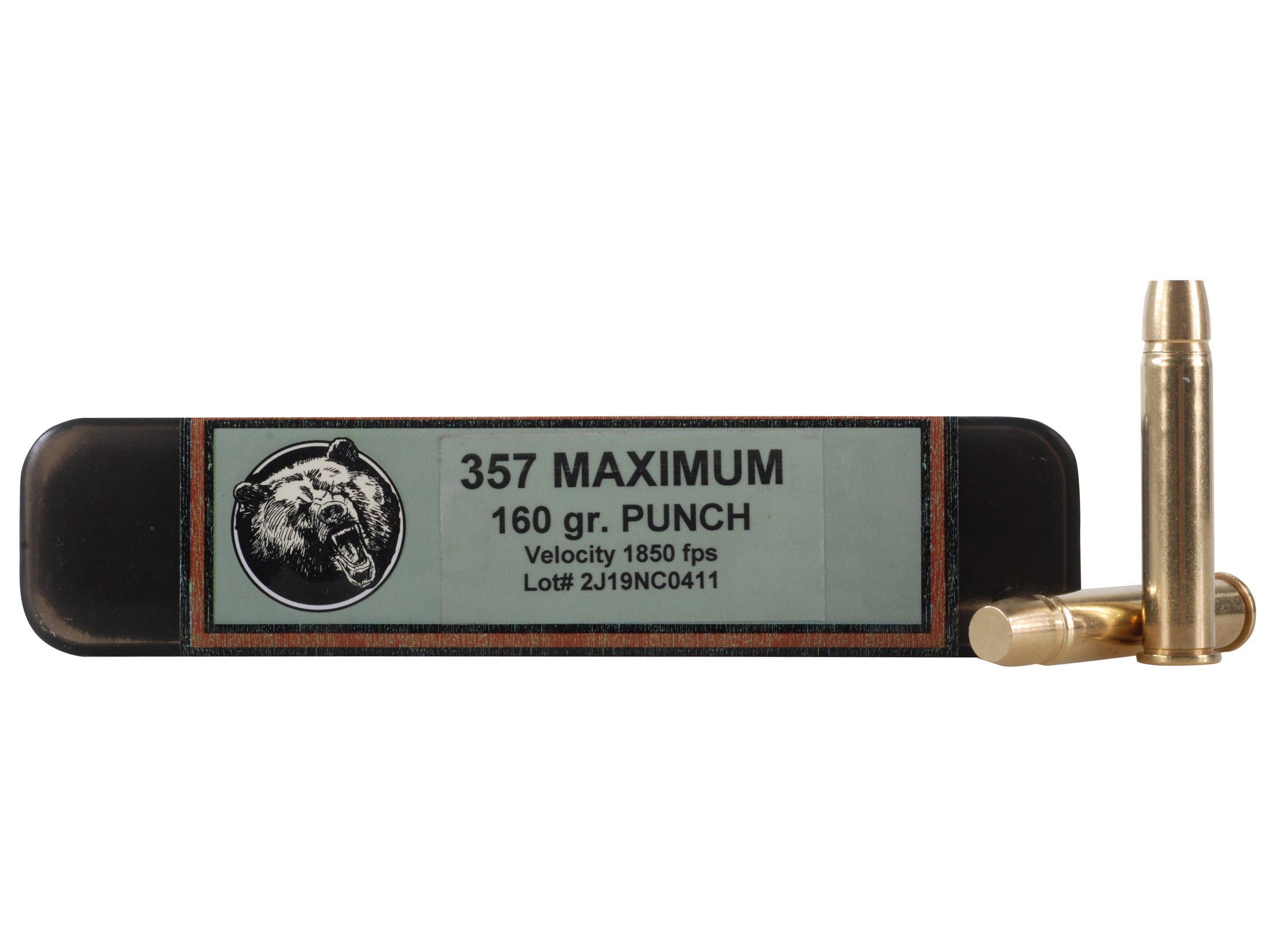 Grizzly Ammo 357 Maximum 150 Grain PUNCH Flat Nose Box of 20