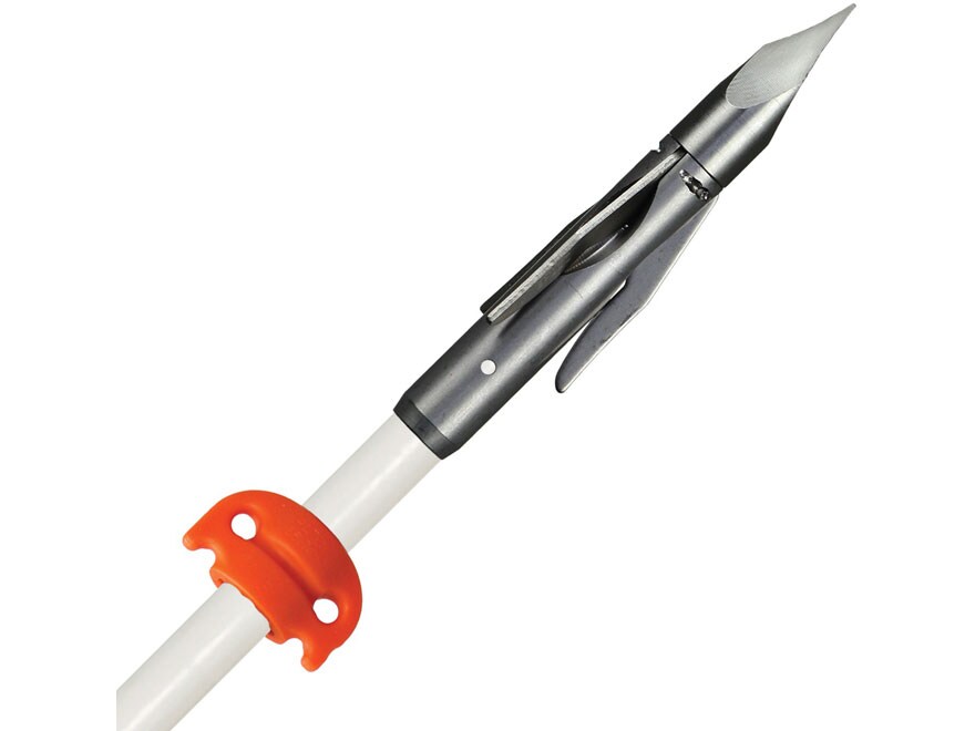 AMS Fiberglass Bowfishing Arrow 3 Barb Grapple Arrow Point White