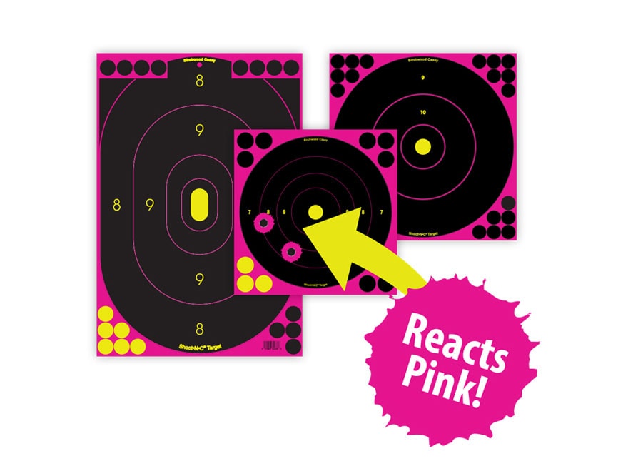 Birchwood Casey Shoot-N-C Pink Targets 12 x 18 Silhouette 5PK