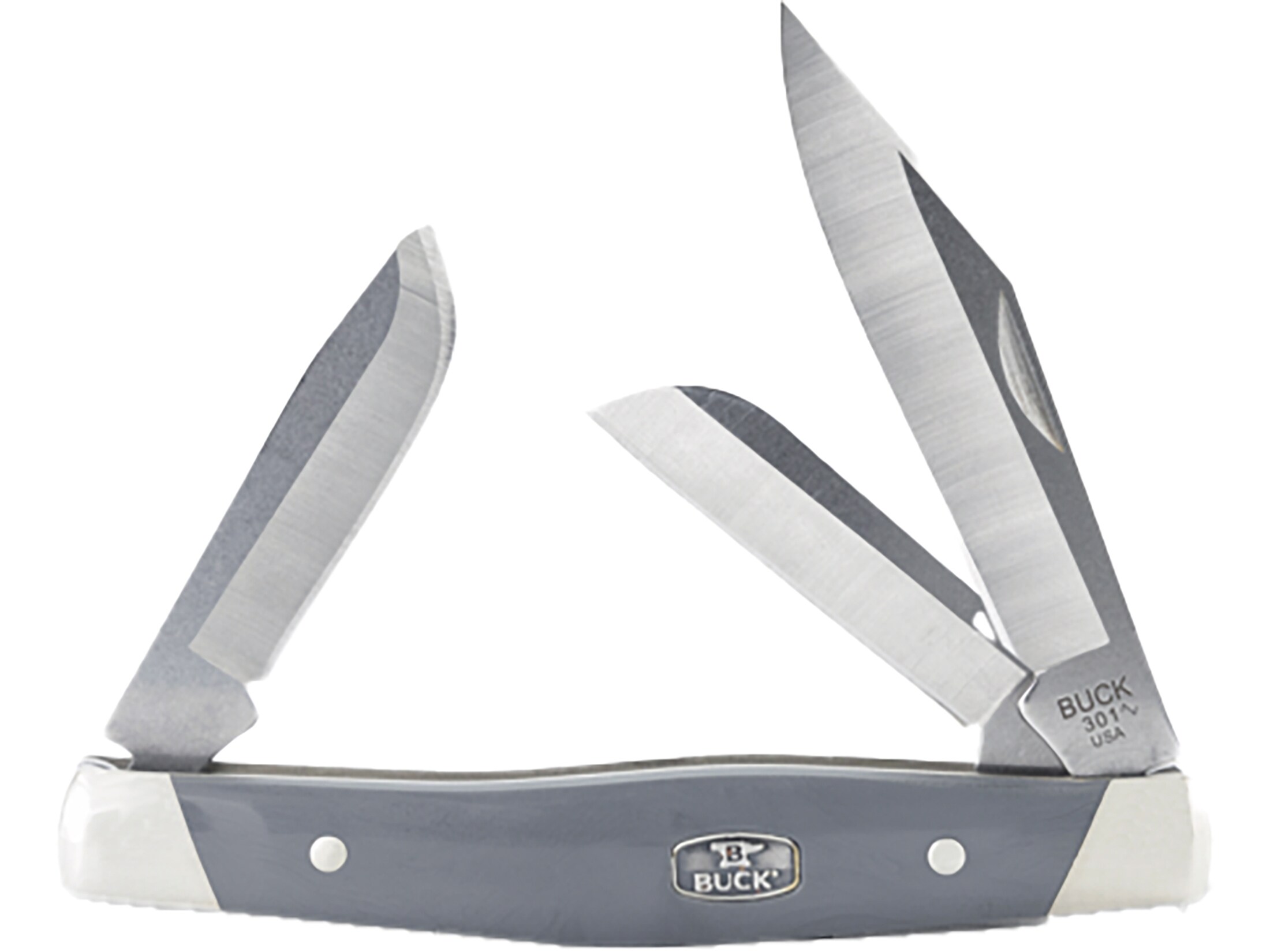 Buck Knives 301 Stockman Pocket Knife 2.875 Clip, Sheepfoot Spey 420HC