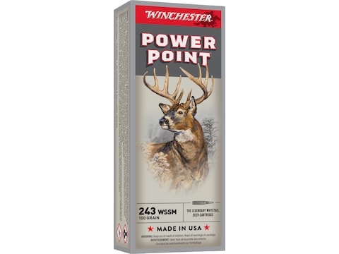 Winchester Super-X Ammo 243 Winchester Super Short Mag (WSSM) 100